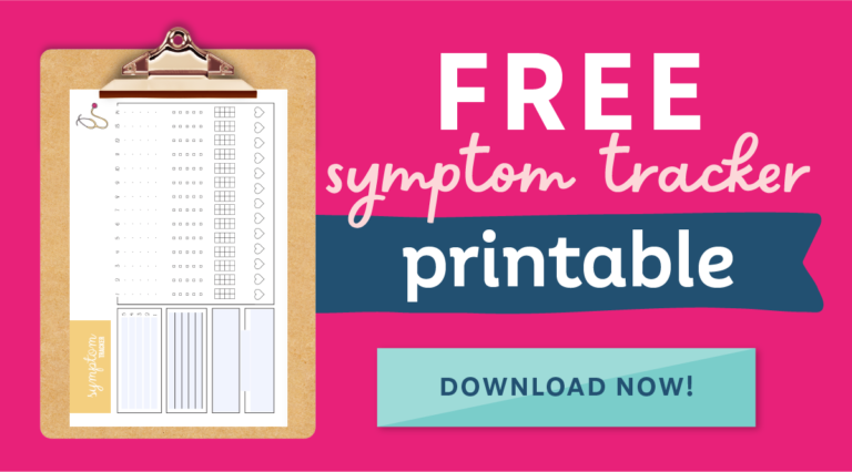 Free Printable Symptom Tracker - Get Organized HQ