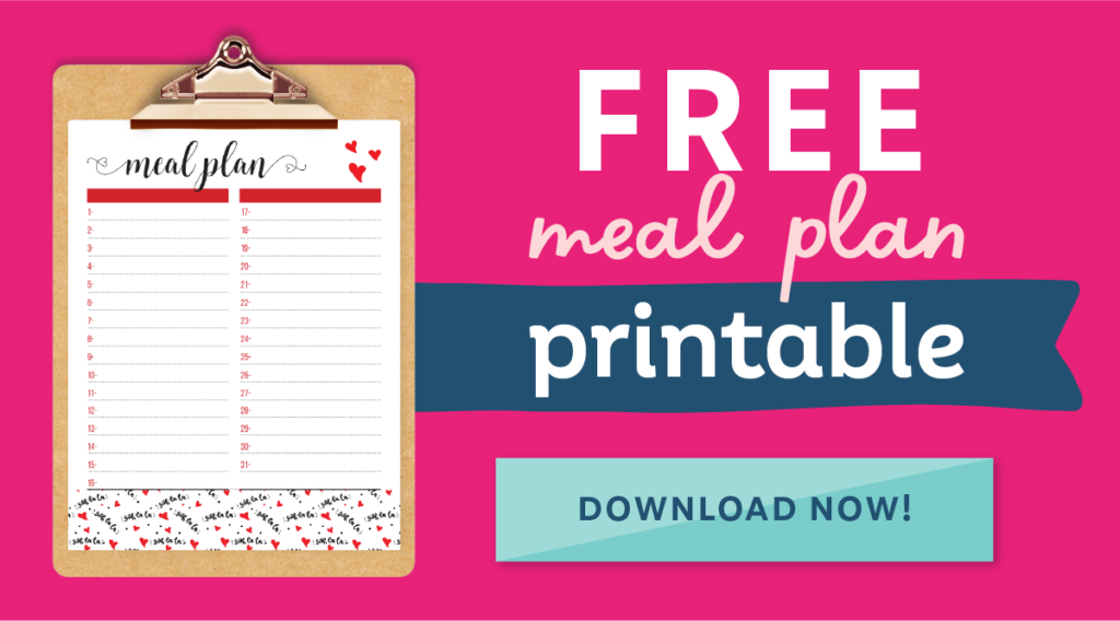 How to Create a Month Long Meal Plan - Get Organized HQ