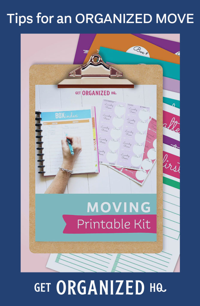 Tips for an Organized Move - Get Organized HQ