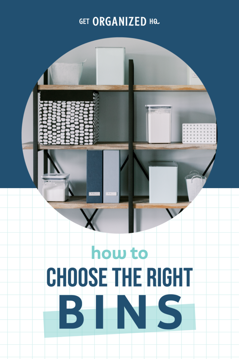Which Organizing Bin is Right for You? - Get Organized HQ
