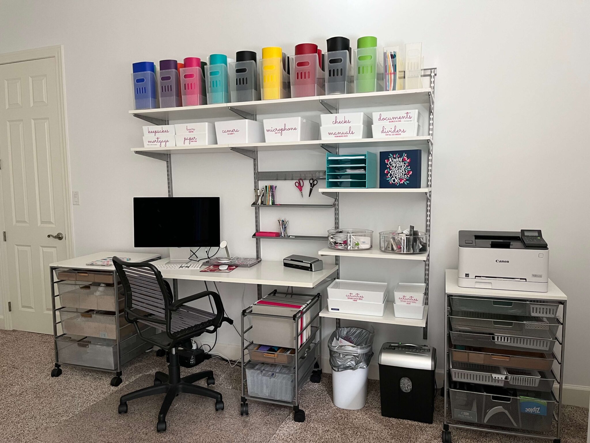 Craft Room & Office Organization Tour - Get Organized HQ