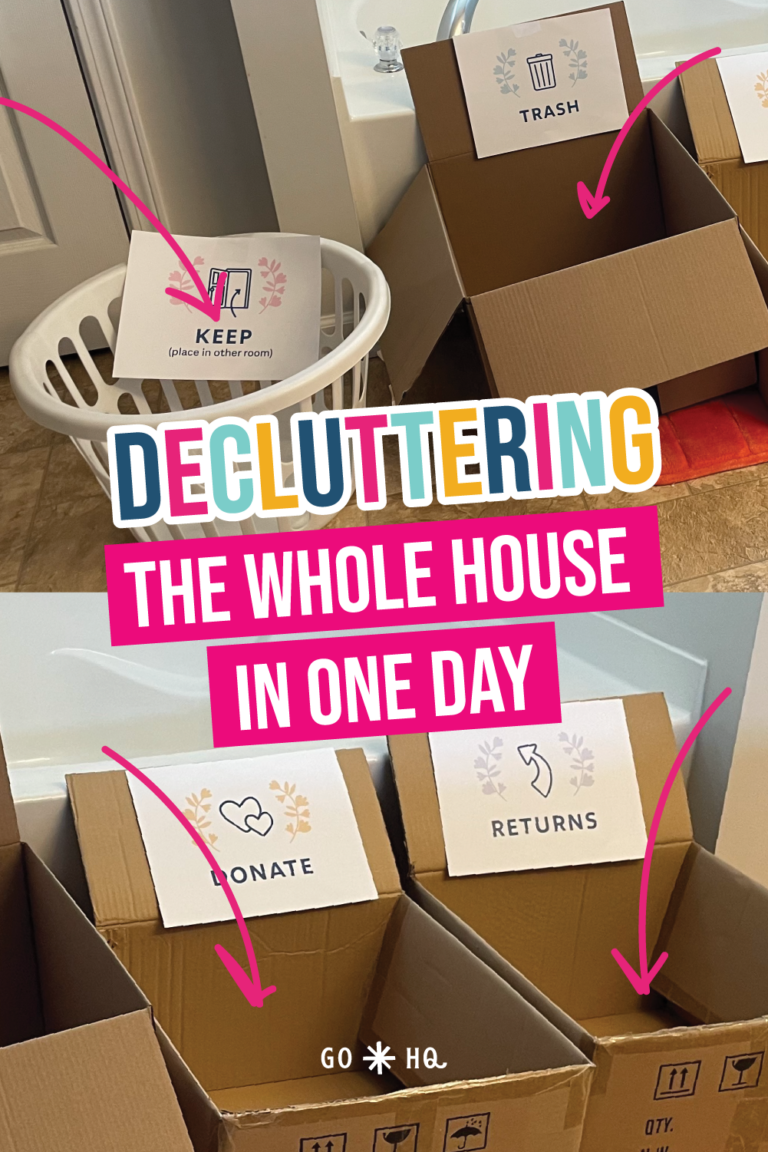 Declutter your House in a Day! - Get Organized HQ