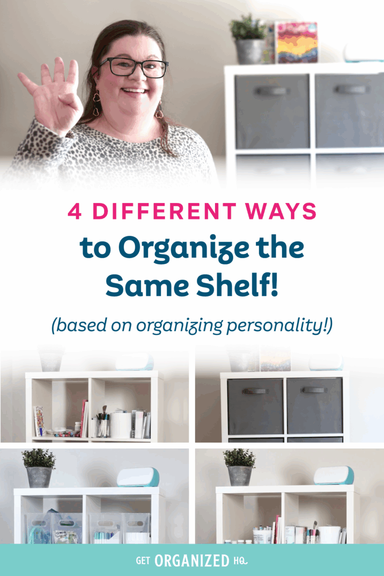 Shelves Organized 4 Ways! - Get Organized HQ