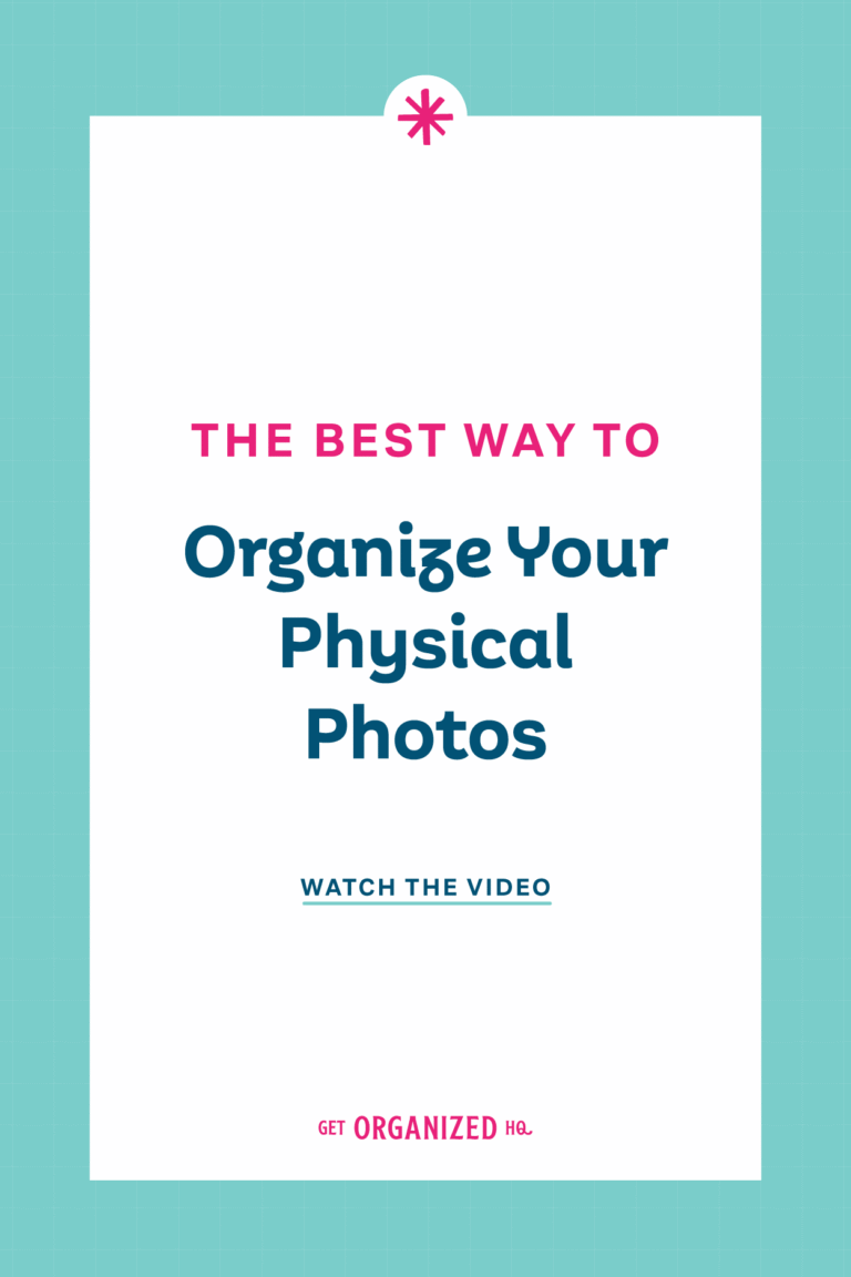 The Fastest Way to Organize 1000+ Physical Photos! - Get Organized HQ